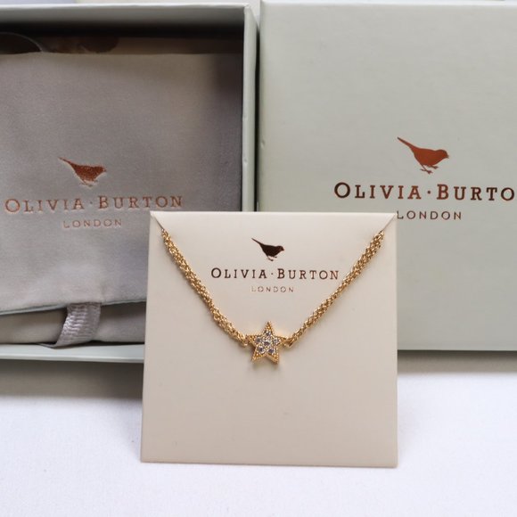 OLIVIA BURTON | Jewelry | Olivia Burton Gold Tone Clear Crystal Star ...